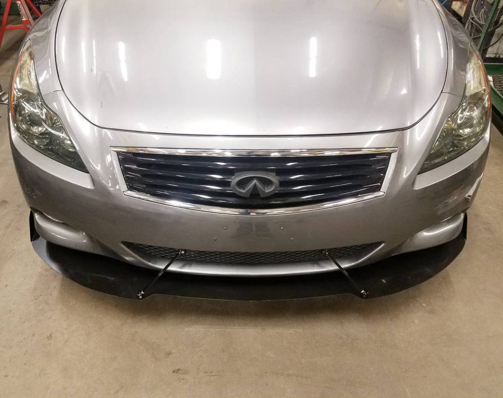 Infiniti G37 Coupe Front Splitter - Velocity Aerowerks