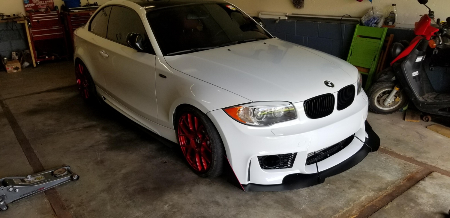 BMW 135i/1M Replica Front Splitter - Velocity Aerowerks